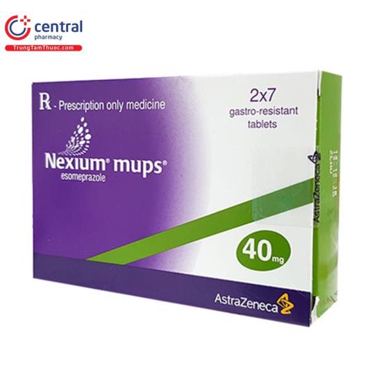 Thuốc trị viêm loét dạ dày tá tràng Nexium Mups 40mg AstraZeneca
