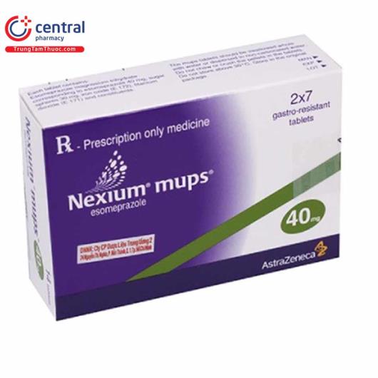 Thuốc trị viêm loét dạ dày tá tràng Nexium Mups 40mg AstraZeneca