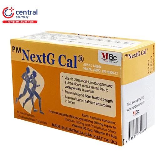 Thuốc PM NextG Cal - Bổ sung canxi cho người thiếu canxi và bà bầu