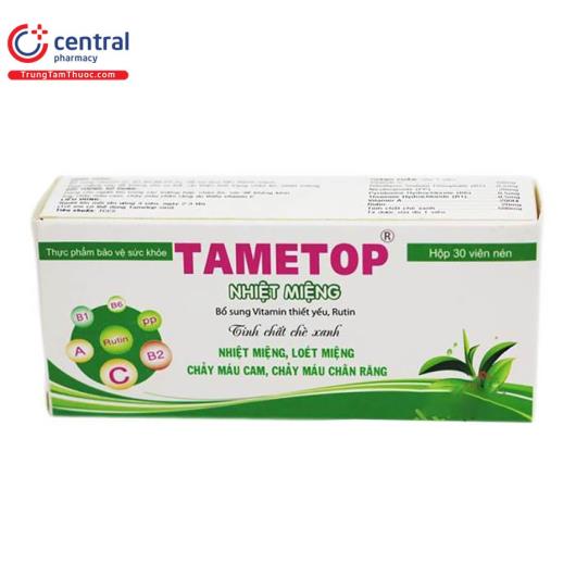 [CHÍNH HÃNG] Thuốc Nhiệt Miệng Tametop (dạng viên)
