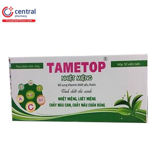 [CHÍNH HÃNG] Thuốc Nhiệt Miệng Tametop (dạng viên)