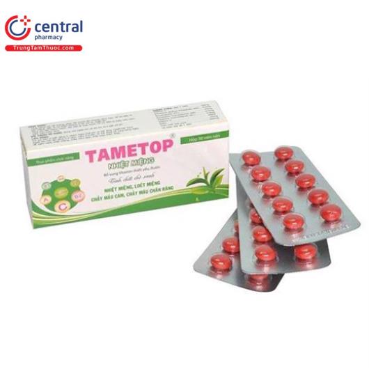 [CHÍNH HÃNG] Thuốc Nhiệt Miệng Tametop (dạng viên)