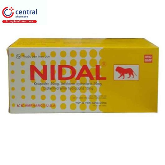 [CHÍNH HÃNG] Thuốc Nidal (viên) - giảm đau, chống viêm