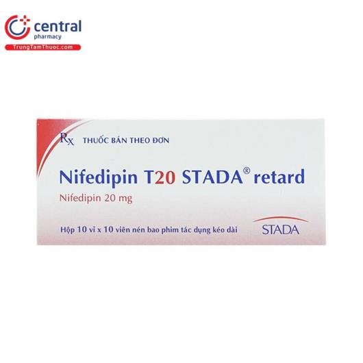 Thuốc Nifedipin T20 STADA retard: Công dụng và liều dùng