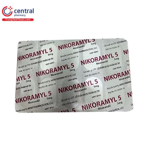 [CHÍNH HÃNG] Thuốc Nikoramyl 5 - Kiểm soát bệnh mạch vành