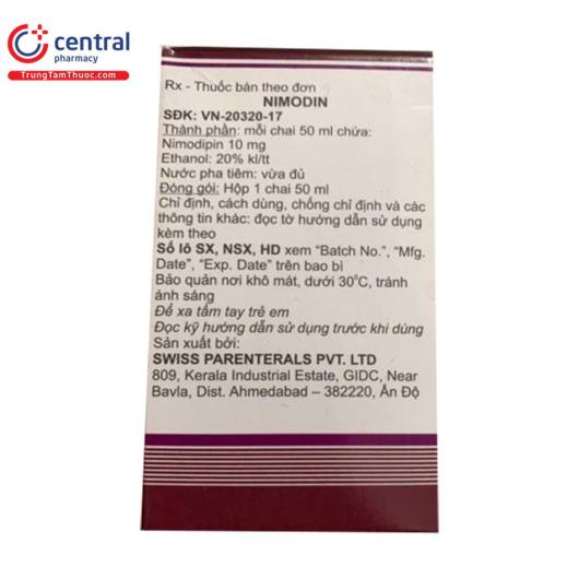 [CHÍNH HÃNG] Thuốc Nimodin điều trị thiếu máu, khuyết tật thần kinh