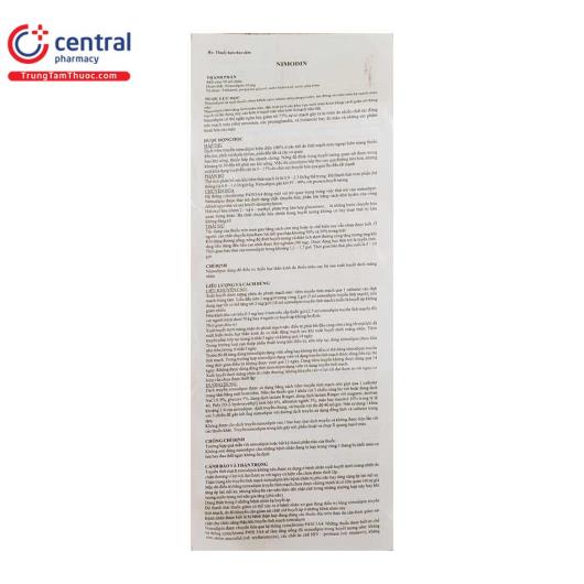 [CHÍNH HÃNG] Thuốc Nimodin điều trị thiếu máu, khuyết tật thần kinh