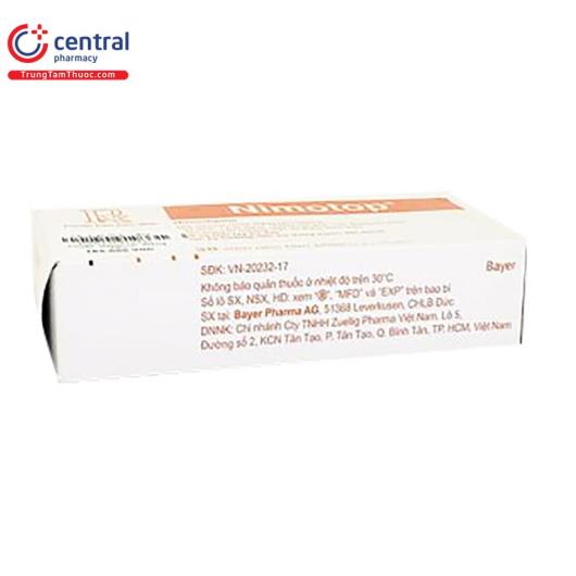 Thuốc Nimotop 30mg dự phòng và điều trị suy giảm thần kinh
