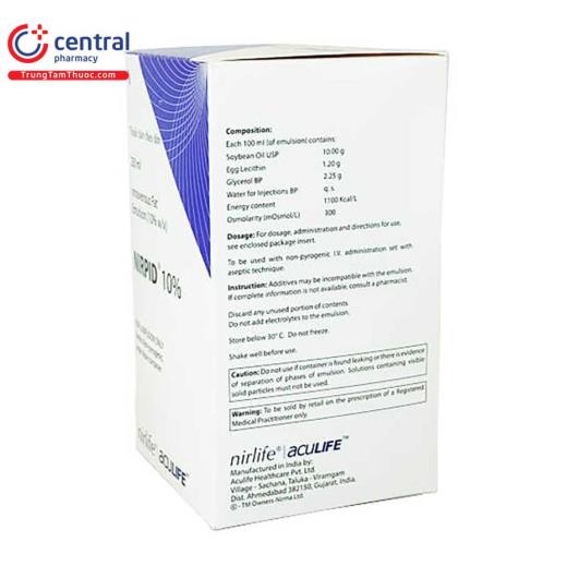 [CHÍNH HÃNG] Thuốc Nirpid 10% bổ sung năng lượng và các acid béo