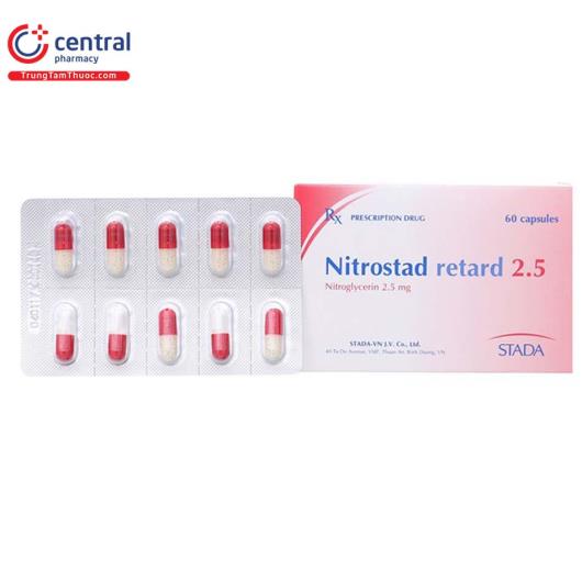 Thuốc Nitrostad Retard 2.5: Chỉ định, liều dùng và lưu ý sử dụng