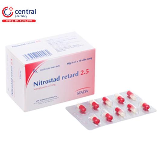 Thuốc Nitrostad Retard 2.5: Chỉ định, liều dùng và lưu ý sử dụng