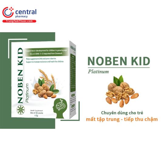 [CHÍNH HÃNG] Cốm Noben Kid Platinum - não thông minh, bé xinh sáng dạ