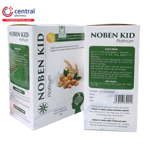 [CHÍNH HÃNG] Cốm Noben Kid Platinum - não thông minh, bé xinh sáng dạ