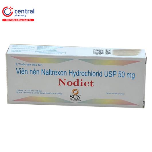 [CHÍNH HÃNG] Thuốc cai rượu Nodict 50mg: tác dụng, giá thuốc