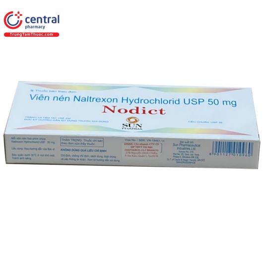 [CHÍNH HÃNG] Thuốc cai rượu Nodict 50mg: tác dụng, giá thuốc