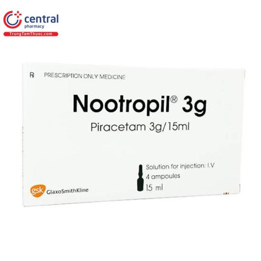 [CHÍNH HÃNG] Thuốc Nootropil 3g/15ml điều trị triệu chứng chóng mặt