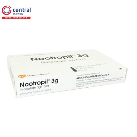 [CHÍNH HÃNG] Thuốc Nootropil 3g/15ml điều trị triệu chứng chóng mặt
