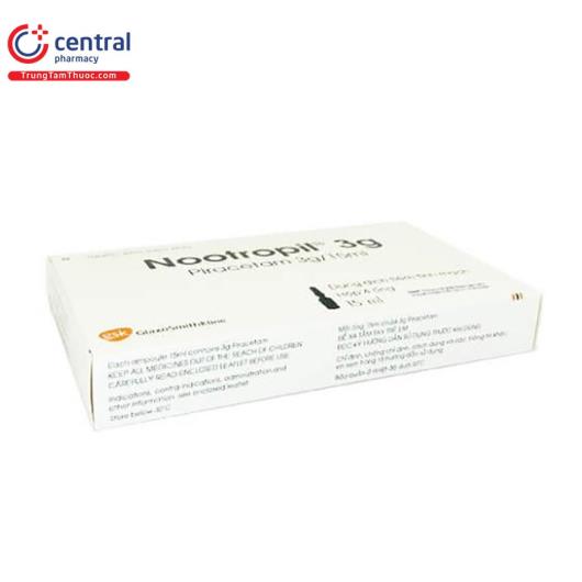 [CHÍNH HÃNG] Thuốc Nootropil 3g/15ml điều trị triệu chứng chóng mặt
