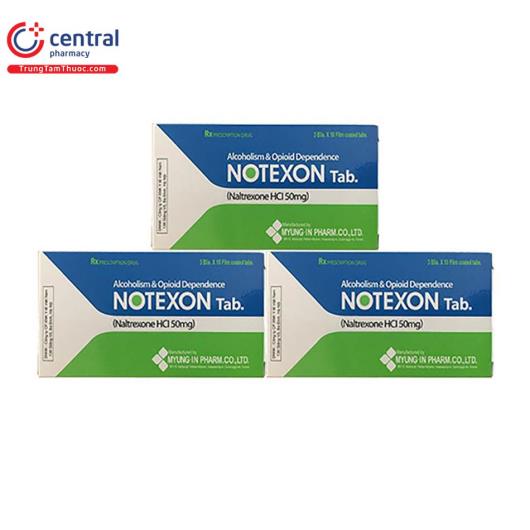 [CHÍNH HÃNG] Thuốc Notexon Tab. - Hỗ trợ cai nghiện rượu