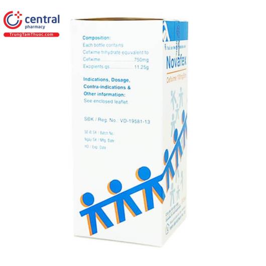 Thuốc kháng sinh Novafex điều trị nhiễm khuẩn hiệu quả