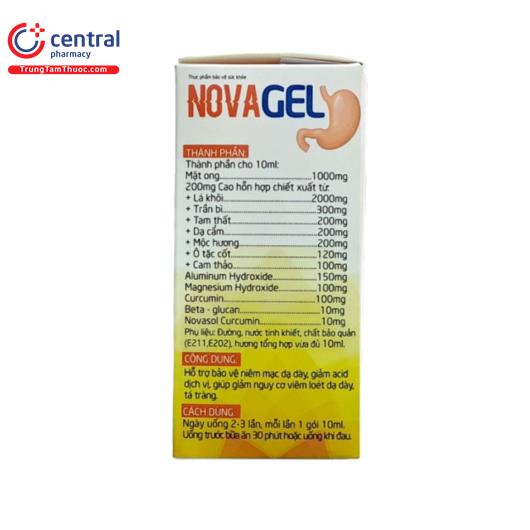 [CHÍNH HÃNG] Novagel hỗn dịch uống hỗ trợ giảm đau dạ dày
