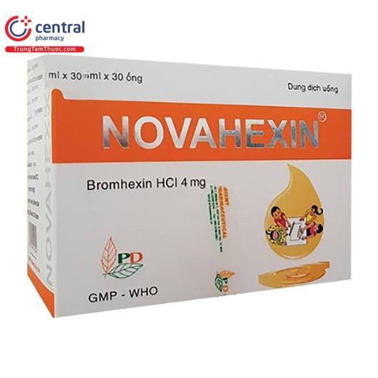 [CHÍNH HÃNG] Thuốc Novahexin 5ml - Long đờm, thông thoáng đường thở