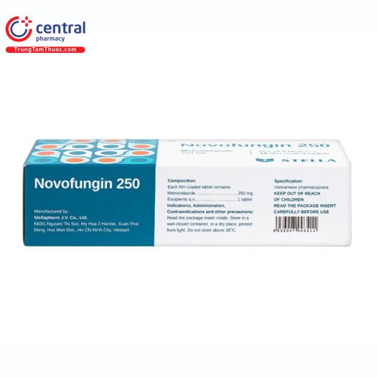 Thuốc Novofungin 250: tác dụng, chỉ định, liều dùng