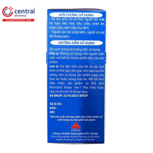 [CHÍNH HÃNG] Siro NovoZinC Drops bổ sung kẽm cho cơ thể khỏe mạnh