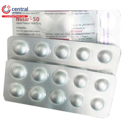 [CHÍNH HÃNG] Thuốc Nusar-50 điều trị tăng huyết áp