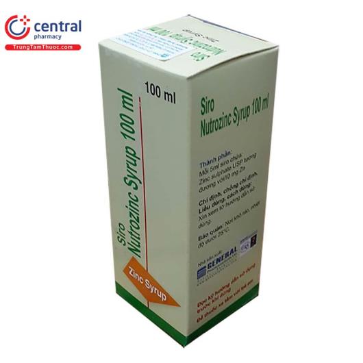 Siro Nutrozinc Syrup 100ml bổ sung khoáng chất kẽm cho cơ thể