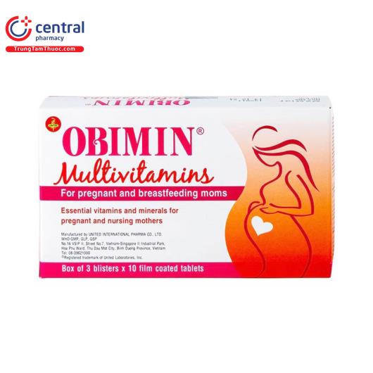 [CHÍNH HÃNG]Thuốc Obimin Multivitamins bổ sung vitamin cho mẹ bầu