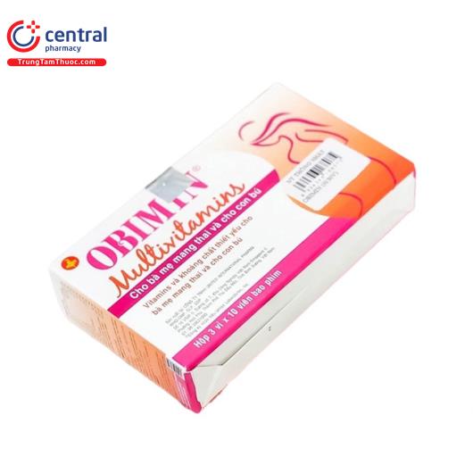 [CHÍNH HÃNG]Thuốc Obimin Multivitamins bổ sung vitamin cho mẹ bầu