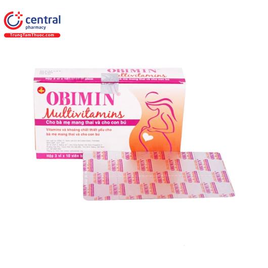 [CHÍNH HÃNG]Thuốc Obimin Multivitamins bổ sung vitamin cho mẹ bầu