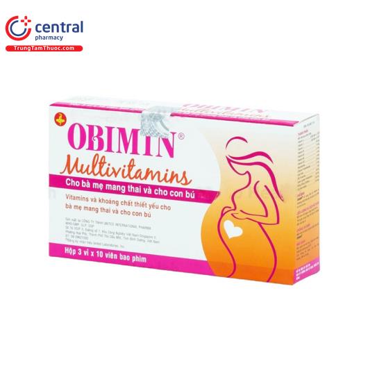 [CHÍNH HÃNG]Thuốc Obimin Multivitamins bổ sung vitamin cho mẹ bầu