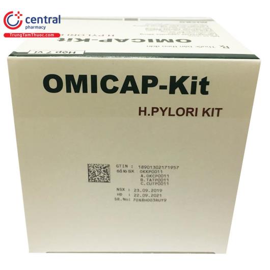 Thuốc điều trị viêm loét dạ dày Omicap Kit: tác dụng, chỉ định