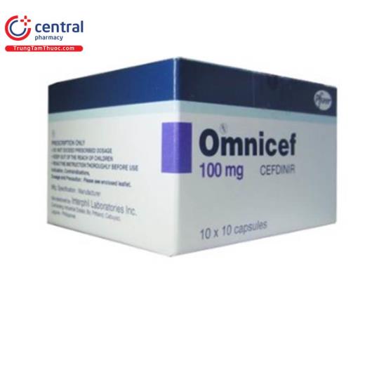 Thuốc Omnicef điều trị nhiễm khuẩn: liều dùng, cách dùng