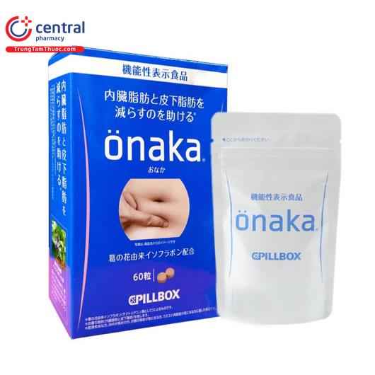 Viên uống giảm mỡ bụng Onaka Pillbox Nhật Bản giúp vòng eo thon gọn