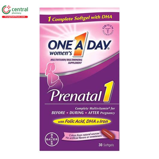 Thuốc One A Day Prenatal giúp bổ sung dưỡng chất cho thai kỳ