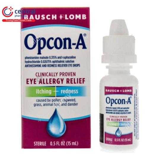 Thuốc Opcon - A 15ml - Thuốc điều trị các bệnh về mắt, tai, mũi họng