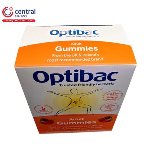 [CHÍNH HÃNG] Kẹo dẻo Optibac Adult Gummies Probiotics