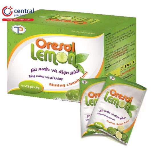 [CHÍNH HÃNG] Thuốc Oresol Lemon - Bù nước, điện giải hương chanh