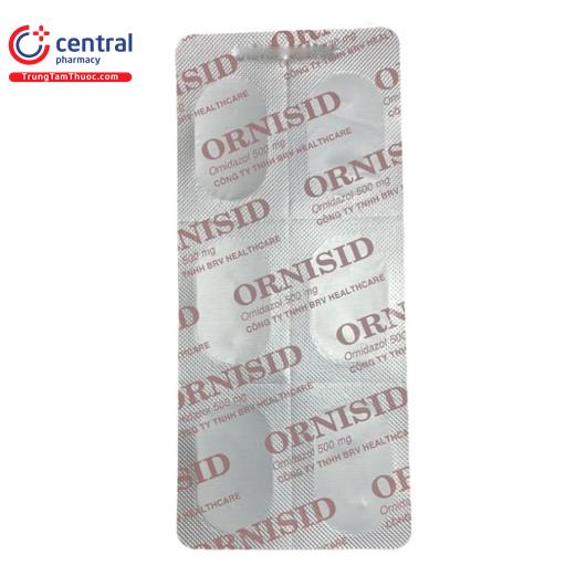 Thuốc Ornisid 500mg điều trị nhiễm amip, vi khuẩn kỵ khí