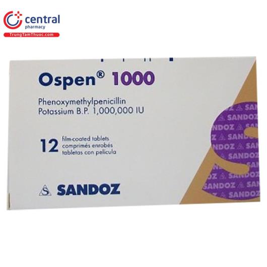 Thuốc kháng sinh Ospen 1000: công dụng, lưu ý khi dùng