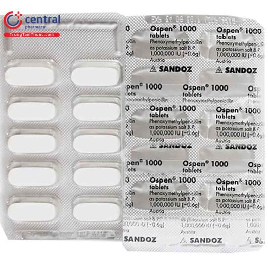 Thuốc kháng sinh Ospen 1000: công dụng, lưu ý khi dùng