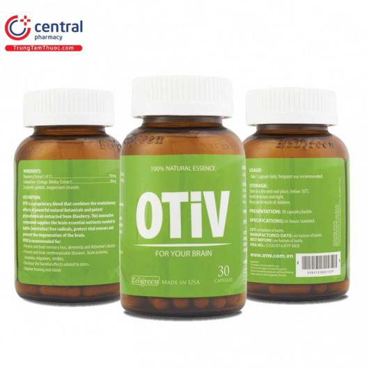 [CHÍNH HÃNG] Thuốc bổ não Otiv 30 viên hỗ trợ bệnh lý về mạch máu não