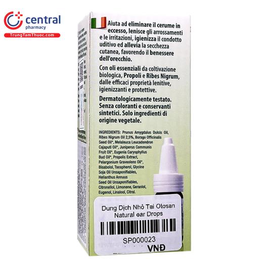 [CHÍNH HÃNG] Dung dịch nhỏ tai Otosan Natural Ear Drops