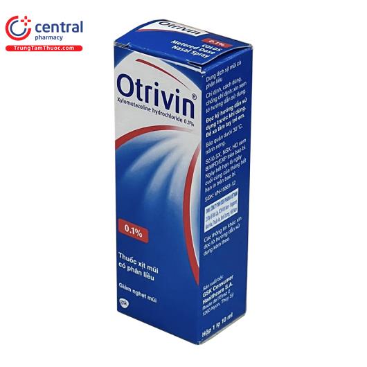 [CHÍNH HÃNG] Thuốc xịt mũi Otrivin 0.1% điều trị nghẹt mũi, viêm mũi