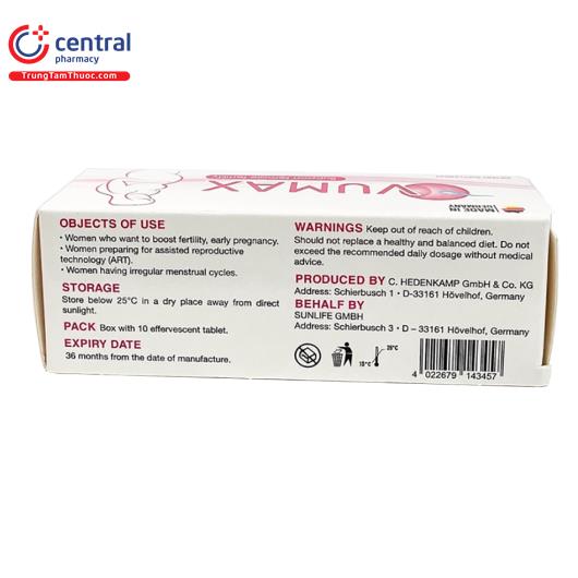 [CHÍNH HÃNG] Thuốc Ovumax hỗ trợ sinh sản và bảo vệ thai nhi