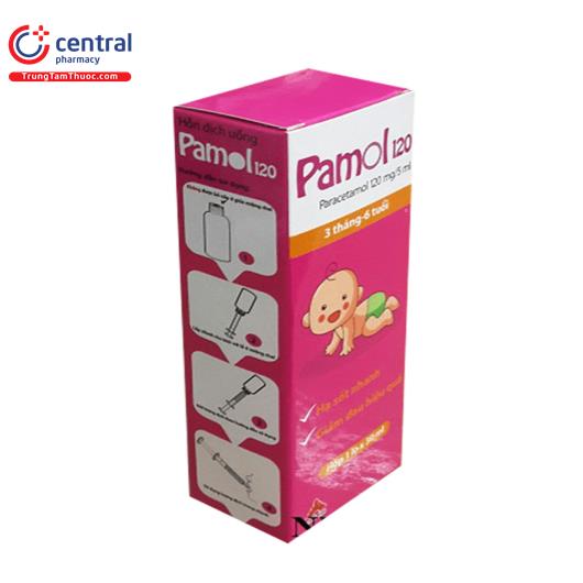 [CHÍNH HÃNG] Thuốc Pamol 120mg/5ml giúp giảm đau, hạ sốt ở trẻ em
