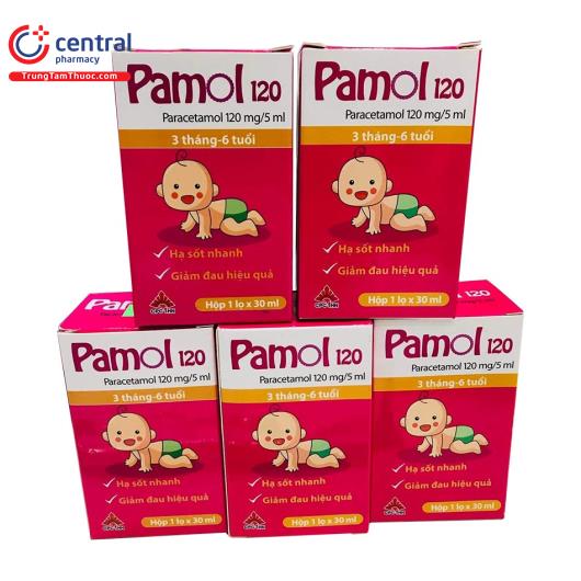 [CHÍNH HÃNG] Thuốc Pamol 120mg/5ml giúp giảm đau, hạ sốt ở trẻ em